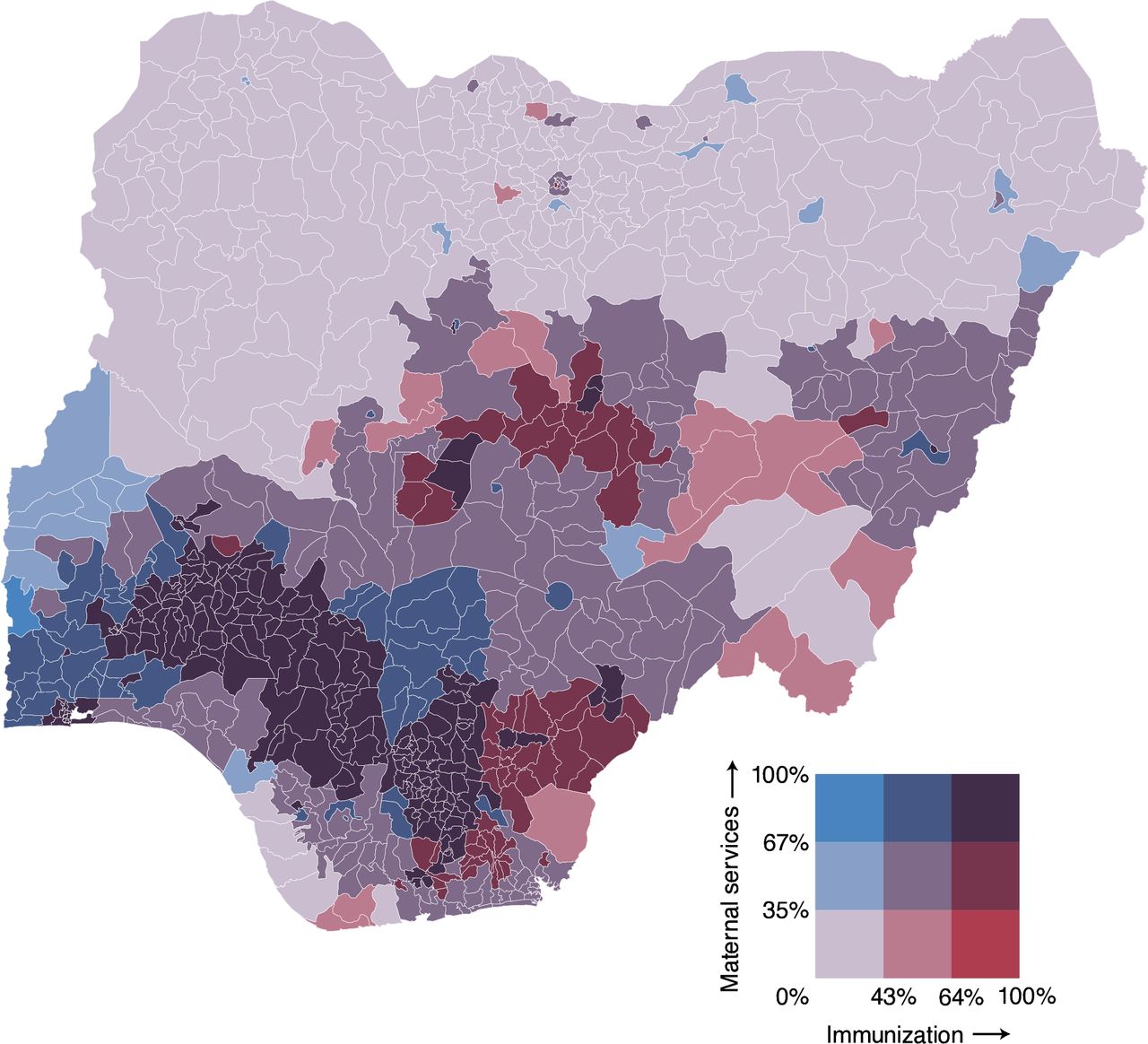 High-resolution mapping of essential maternal and child health service ...